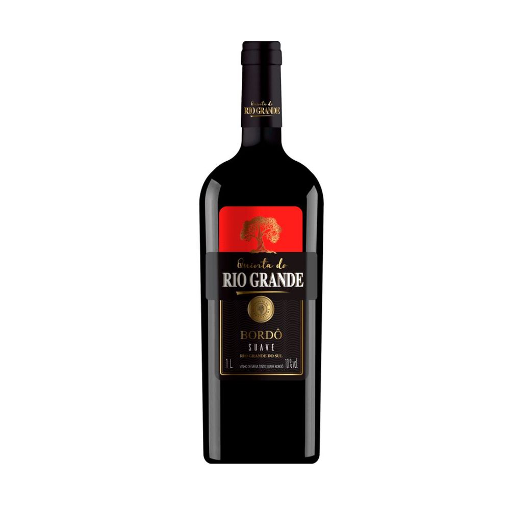 VINHO QUINTA DO RIO GRANDE BORDÔ 1L TINTO SUAVE - lavagnoli