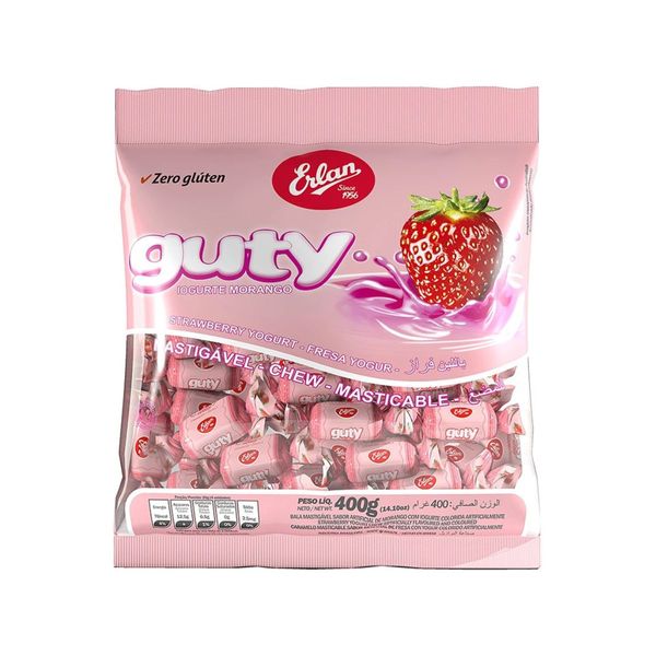 BALA ERLAN GUTY 400G MORANGO - lavagnoli