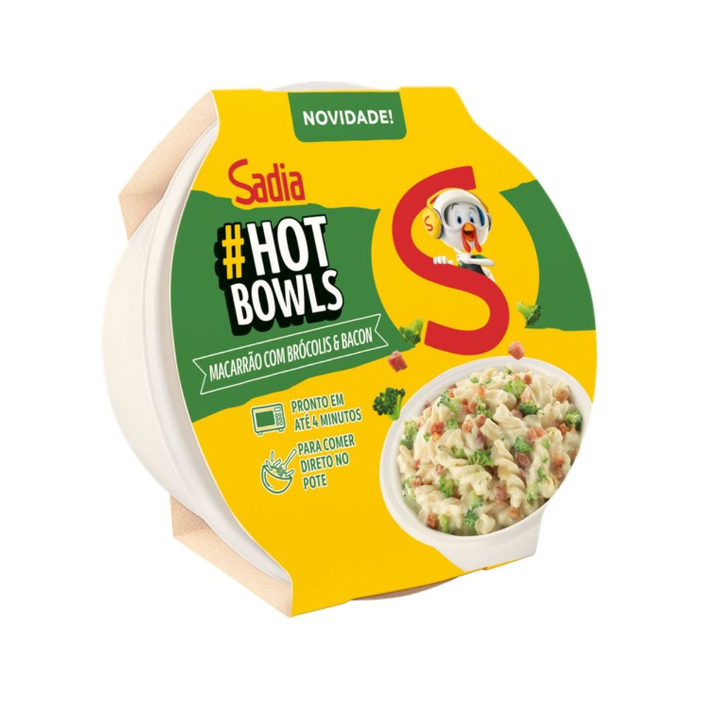 HOT BOWLS SADIA FUSILLI 300G BROCÓLIS/BACON - lavagnoli