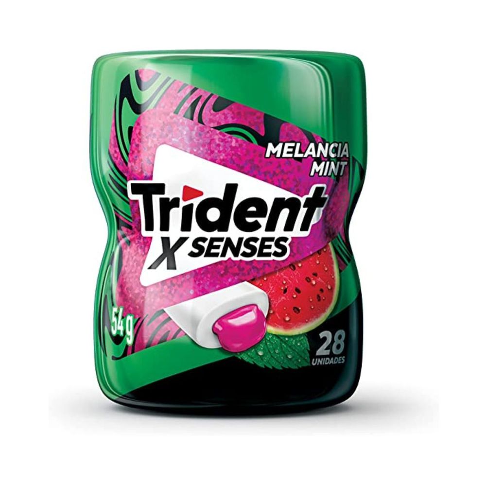 CHICLE TRIDENT XSENSES GARRAFA 54G MELANCIA - lavagnoli