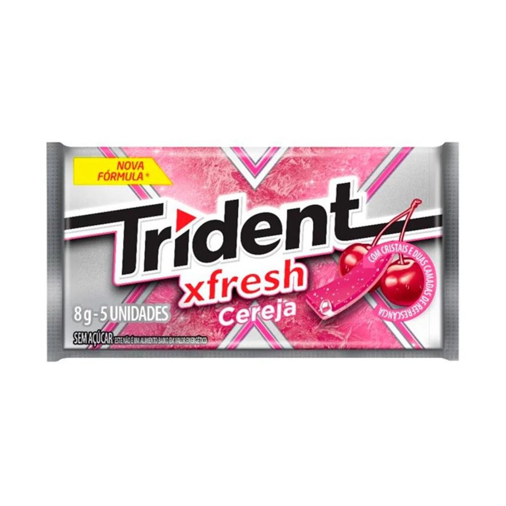 CHICLE TRIDENT 8G XFRESH CEREJA - lavagnoli