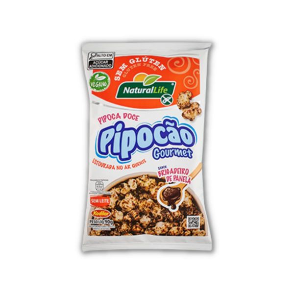 PIPOCA NATURAL LIFE SEM GLÚTEN 90G BRIGADEIRO - lavagnoli