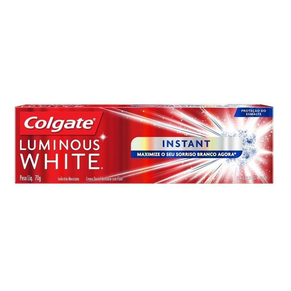 CREME DENTAL COLGATE LUMINOUS WHITE 70G INSTANT - lavagnoli
