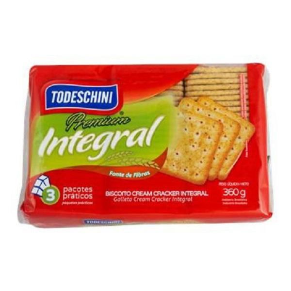 BISCOITO TODESCHINI INTEGRAL 360G CREAM CRACKER - lavagnoli BISCOITO TODESCHINI INTEGRAL 360G CREAM CRACKER - lavagnoli