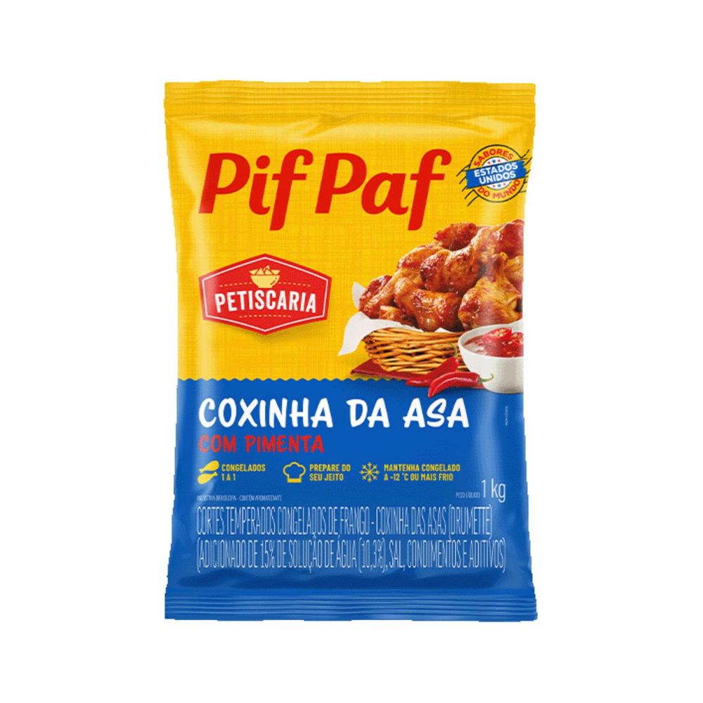 COXINHA ASA PIF PAF 1KG COM PIMENTA - lavagnoli