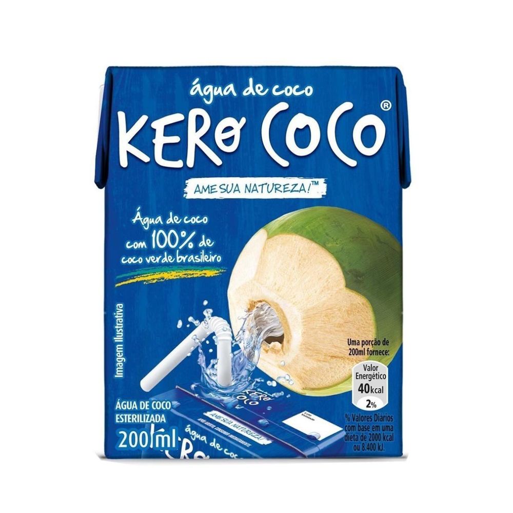 ÁGUA COCO KERO COCO 200ML - lavagnoli