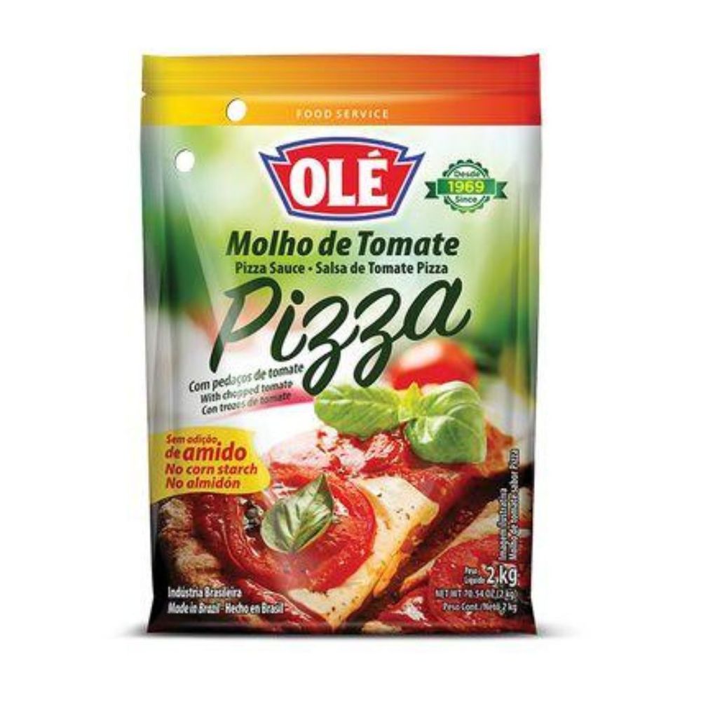 MOLHO TOMATE OLÉ SACHÊ 2KG PIZZA - lavagnoli