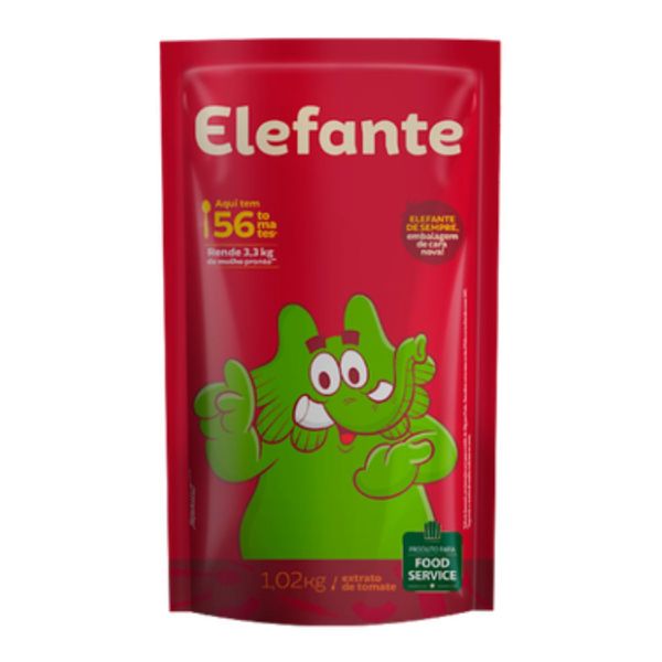 EXTRATO TOMATE ELEFANTE SACHÊ 1.02KG TRADICIONAL - lavagnoli