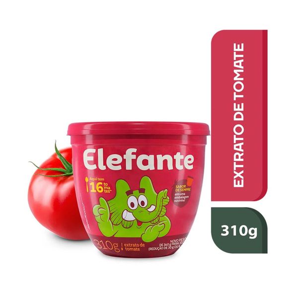 EXTRATO TOMATE ELEFANTE 310G POTE - lavagnoli