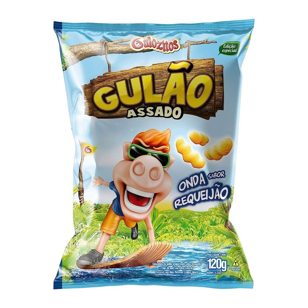 CHIPS GULÃO 120G REQUEIJÃO - lavagnoli