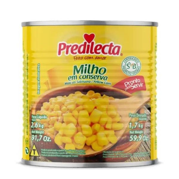 MILHO VERDE PREDILECTA LATA 1.7KG - lavagnoli