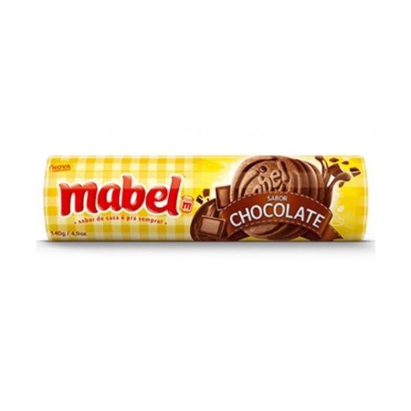BISCOITO RECHEADO MABEL 140G CHOCOLATE - lavagnoli