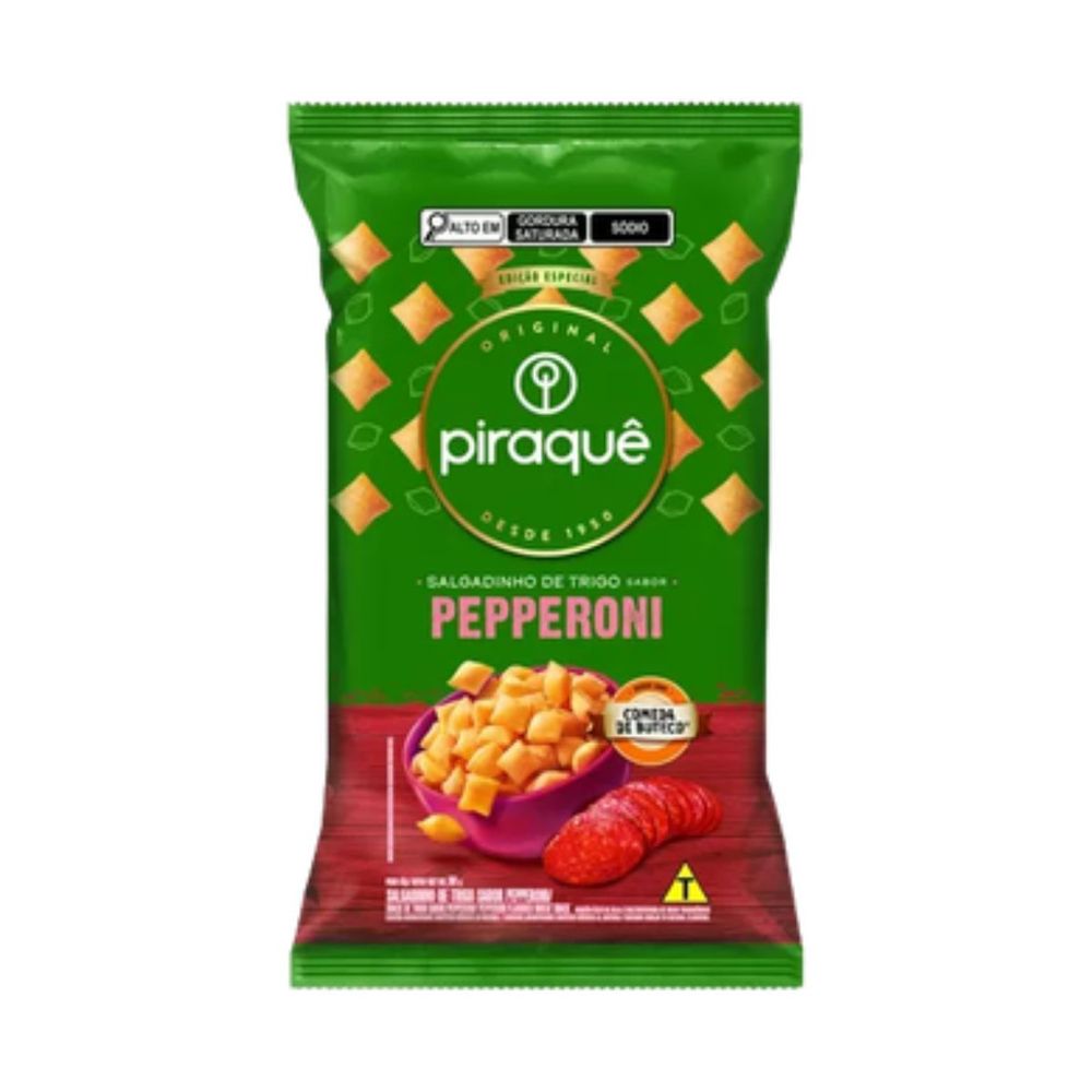 SALGADINHO PIRAQUÊ 50G PEPPERONE - lavagnoli