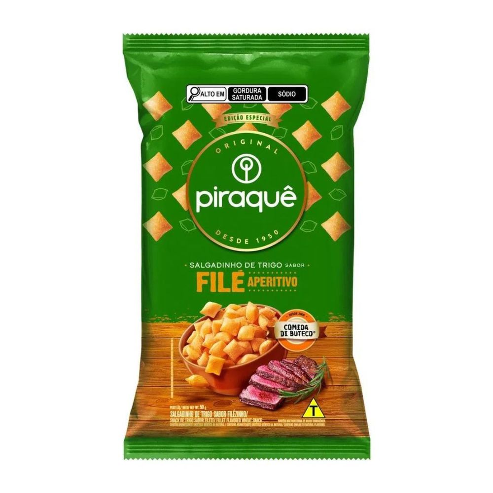 SALGADINHO PIRAQUÊ 50G FILEZINHO - lavagnoli
