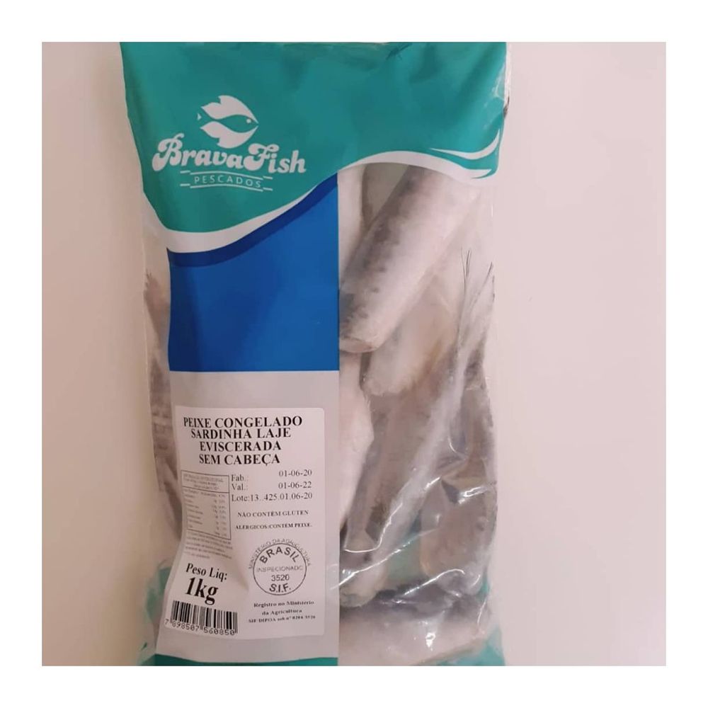 SARDINHA LAJE BRAVA FISH 1KG - lavagnoli