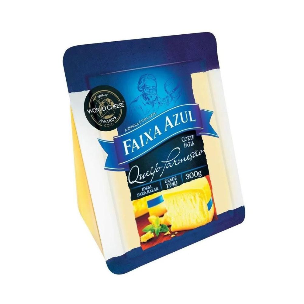 QUEIJO PARMESÃO FAIXA AZUL FATIA 300G - lavagnoli