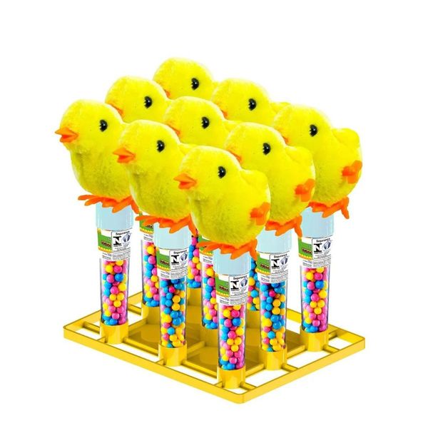 BALA CANDY TOY 1UN PINTINHO PULA AMARELO - lavagnoli