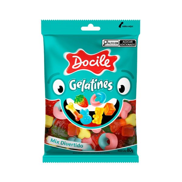 BALA DOCILE GELATINES 80G MIX FORMAS DIVERTIDAS - lavagnoli BALA DOCILE GELATINES 80G MIX FORMAS DIVERTIDAS - lavagnoli