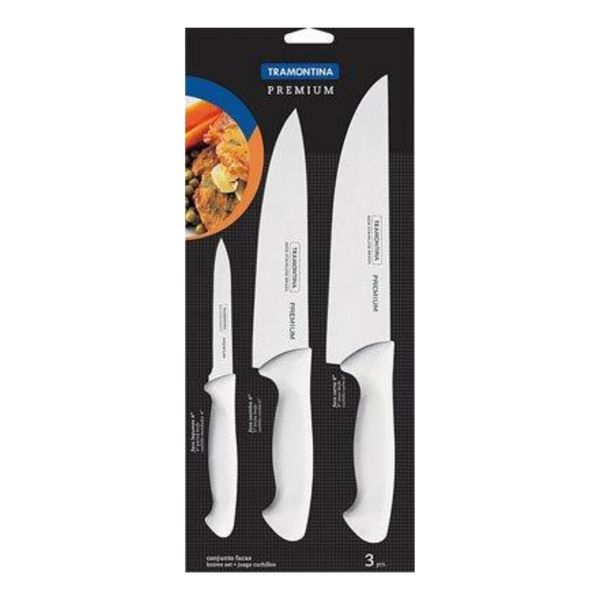 KIT FACA TRAMONTINA INOX 3UN PREMIUM - lavagnoli