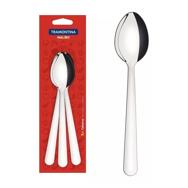 CONJUNTO COLHER TRAMONTINA MALIBU 3PCS - lavagnoli