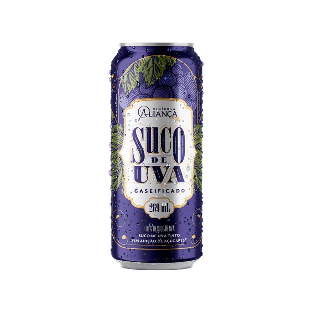 SUCO ALIANÇA LATA 269ML UVA - lavagnoli