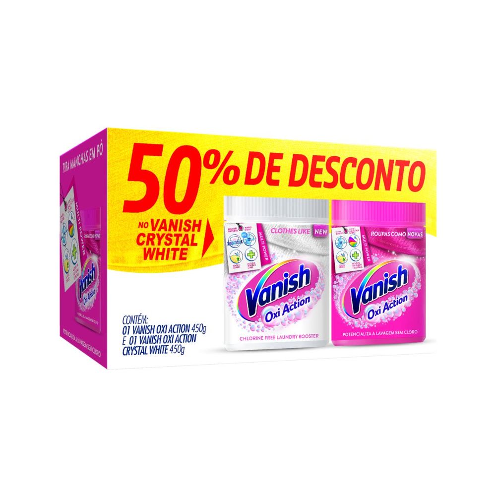 KIT VANISH PODER O2 + WHITE 450G - lavagnoli