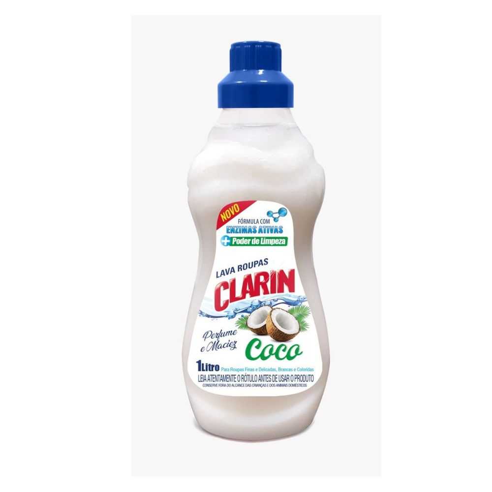 SABÃO LÍQUIDO CLARIN 1L COCO - lavagnoli
