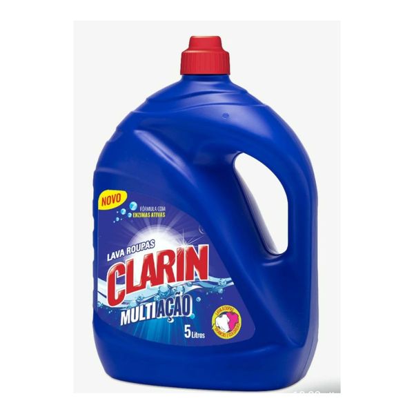 SABÃO LÍQUIDO CLARIN 5L MULTIAÇÃO - lavagnoli