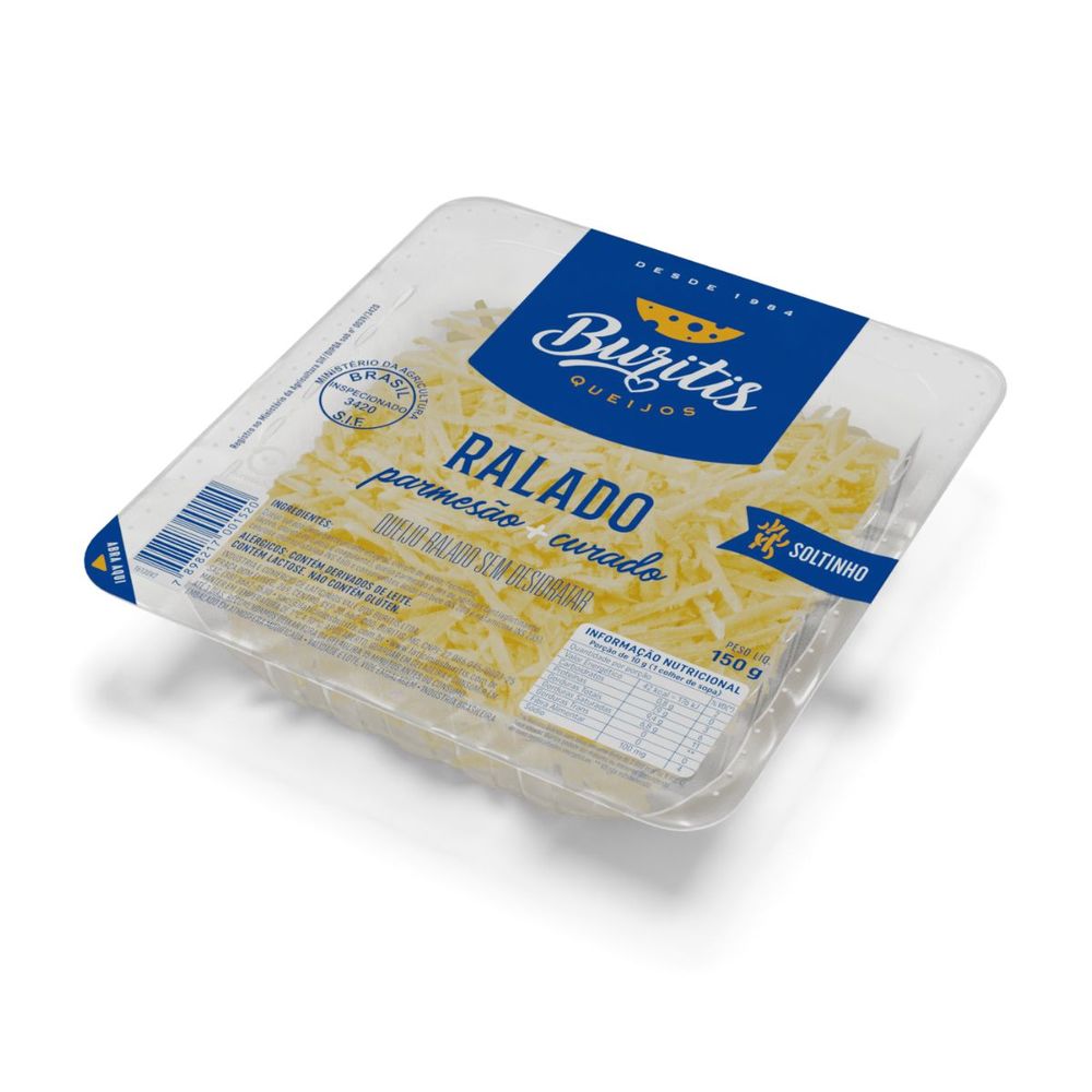 QUEIJO PARMESÃO RALADO BURITIS 150G - lavagnoli