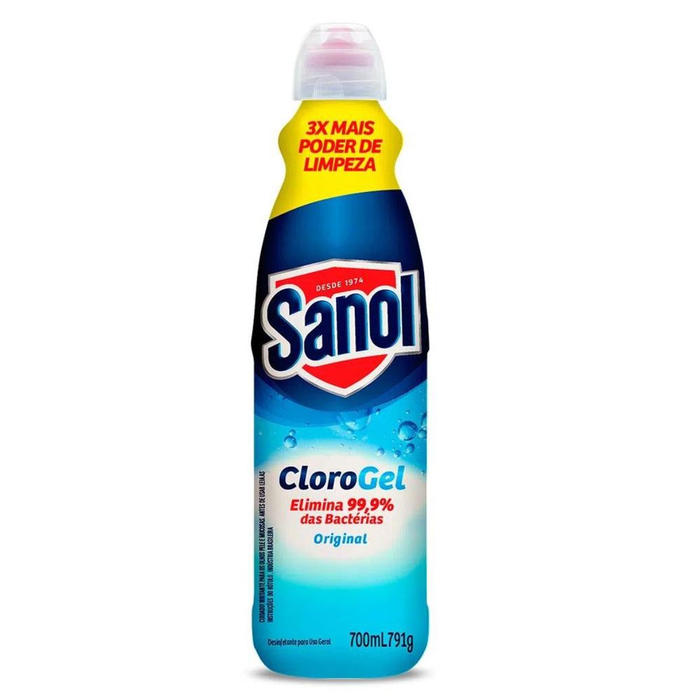 CLORO SANOL GEL 700ML ORIGINAL - lavagnoli