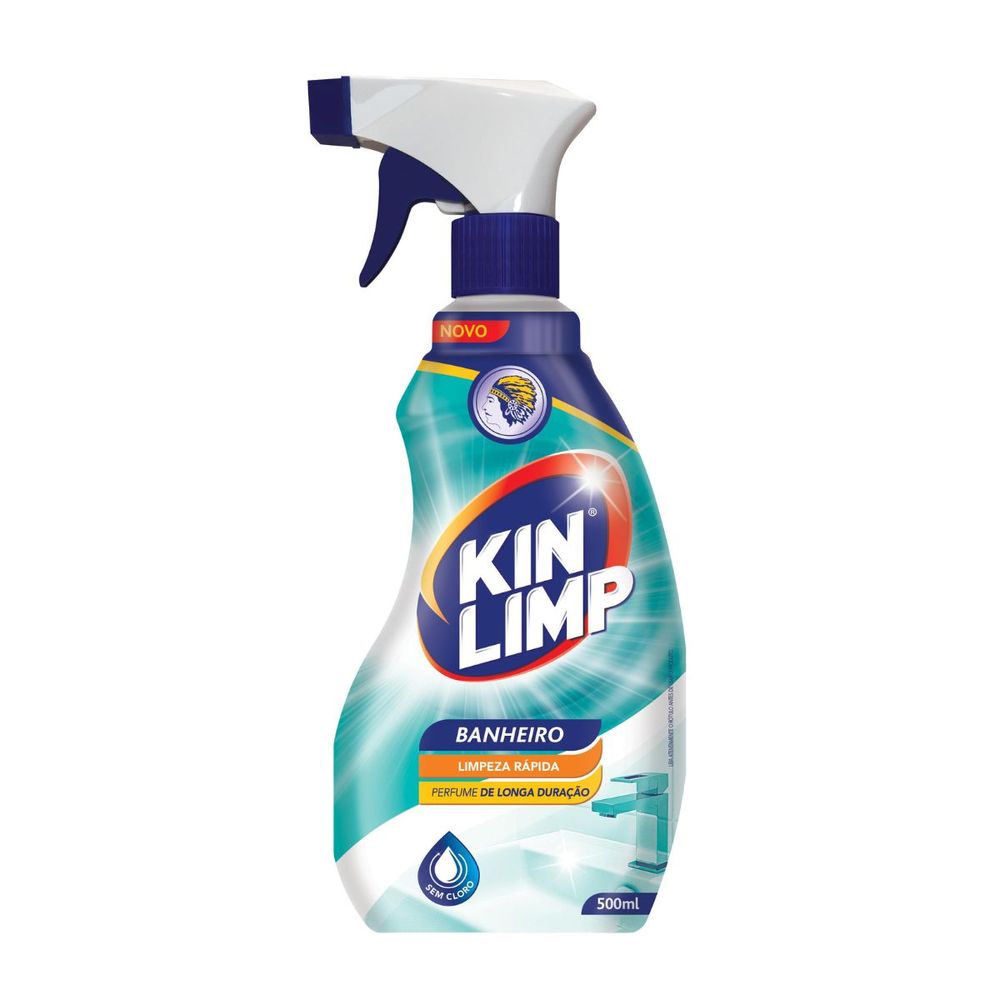 LIMPADOR KIN LIMP BANHEIRO 500ML SPRAY - lavagnoli