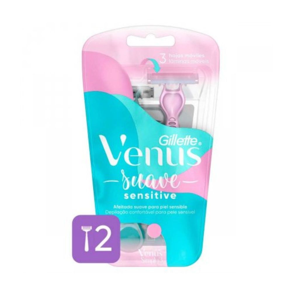 APARELHO GILLETTE VENUS 2UN SENSITIVE - lavagnoli