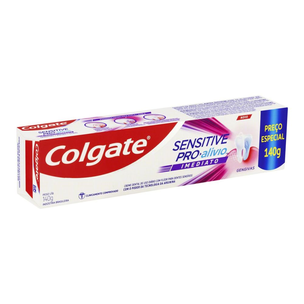 CREME DENTAL COLGATE SENSITIVE PRO ALÍVIO 140G GENGIVAS - lavagnoli