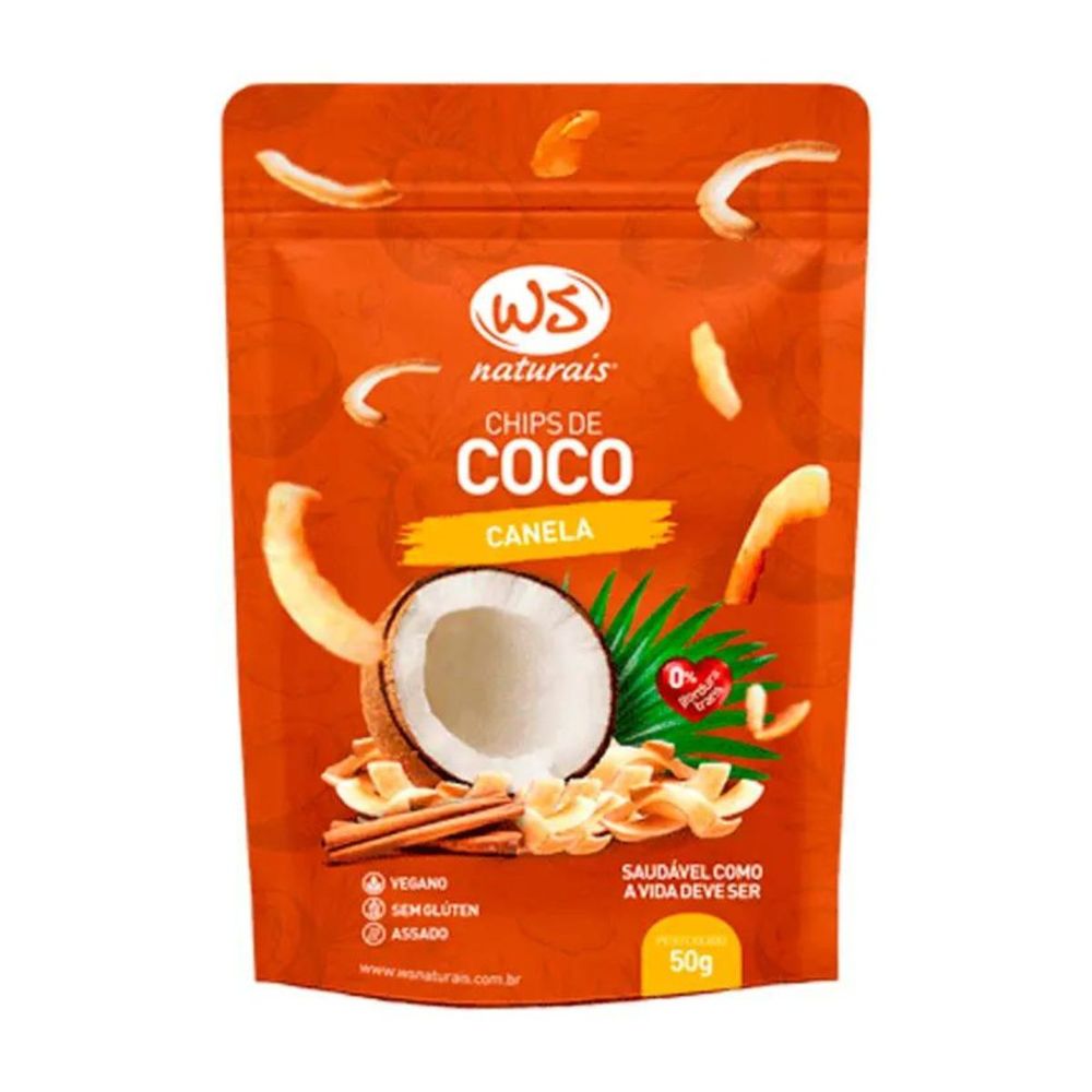 CHIPS COCO WS 50G CANELA - lavagnoli