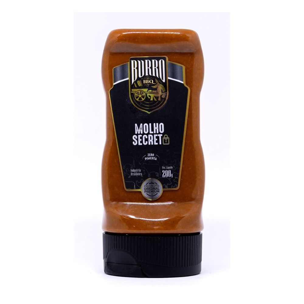 MOLHO SEM PIMENTA BURRO BBQ 200G SECRETO - lavagnoli