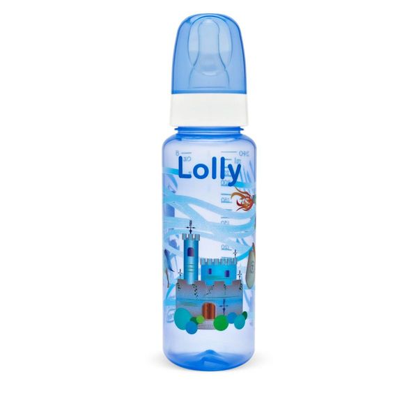 MAMADEIRA LOLLY TIP COLOR REDONDA 240ML AZUL - lavagnoli