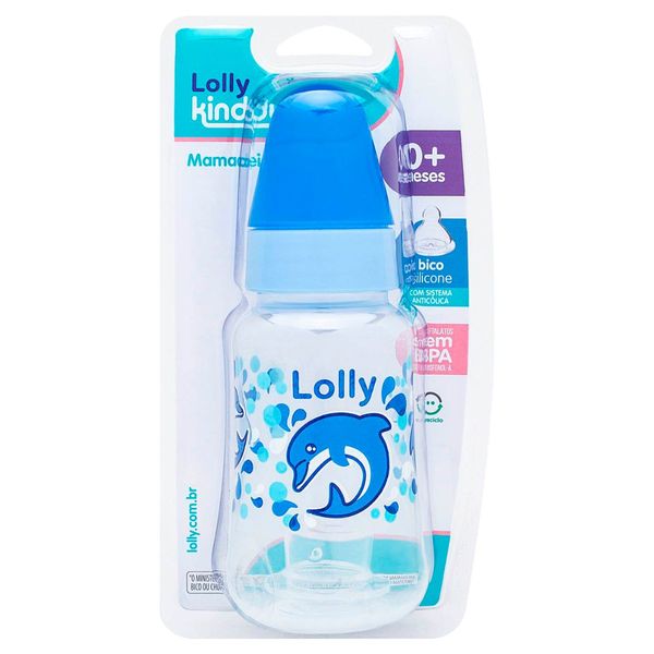 MAMADEIRA LOLLY OCEANO ORTODÔNTICA 160ML AZUL - lavagnoli