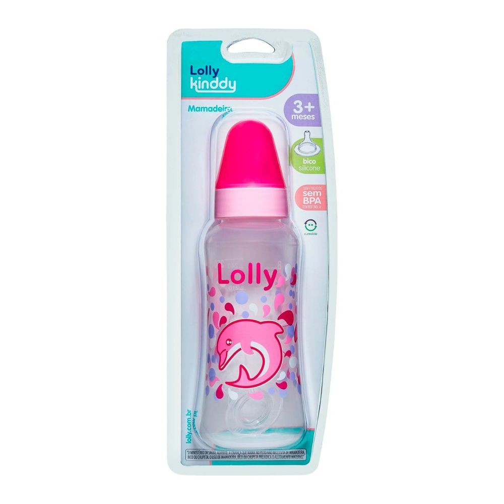 MAMADEIRA LOLLY OCEANO REDONDO 250ML ROSA - lavagnoli