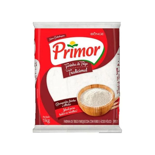 FARINHA TRIGO PRIMOR TP1 1KG PLÁSTICO - lavagnoli