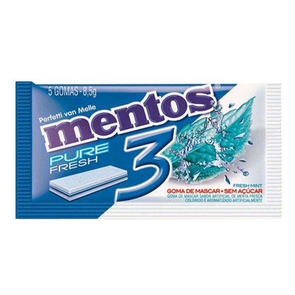CHICLE MENTOS 3+ 8.5G FRESH MINT - lavagnoli