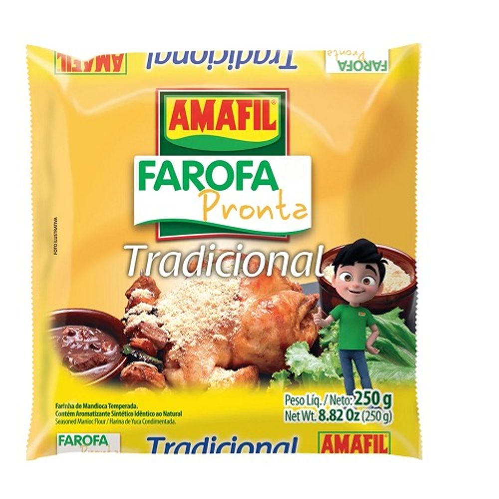 FAROFA MANDIOCA AMAFIL 250G TRADICIONAL - lavagnoli