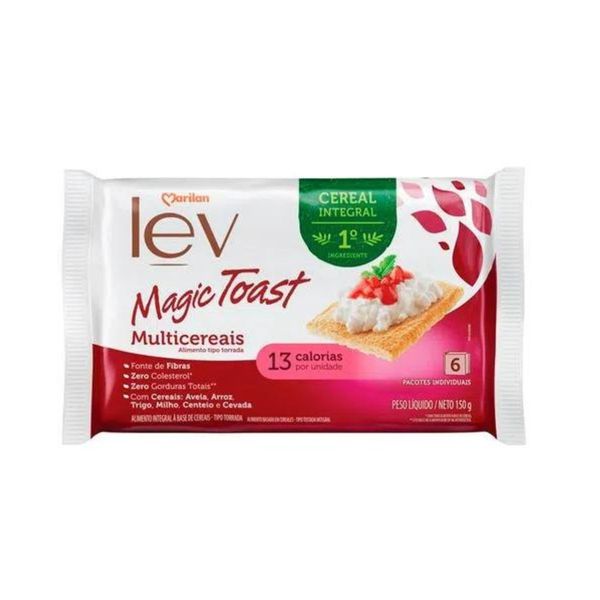 TORRADA LEV MAGIC TOAST 110G MULTICEREAIS - lavagnoli