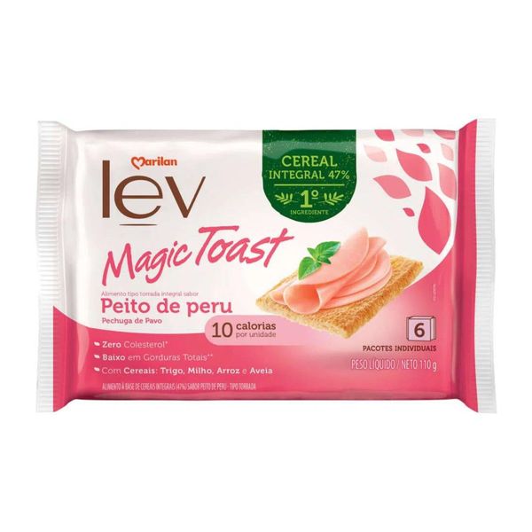 TORRADA LEV MAGIC TOAST 110G PEITO PERU - lavagnoli