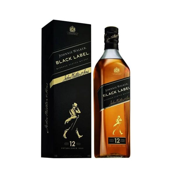 WHISKY JOHNNIE WALKER 1L BLACK LABEL - lavagnoli