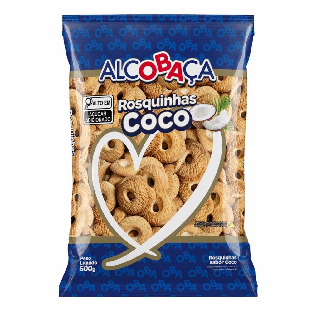 ROSQUINHA ALCOBAÇA 600G COCO - lavagnoli