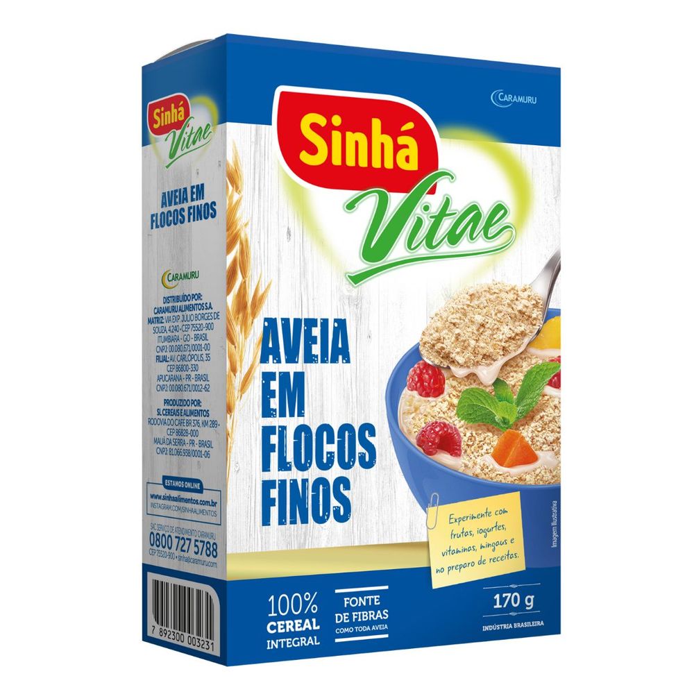 AVEIA SINHÁ VITAE FLOCOS 170G FINOS - lavagnoli