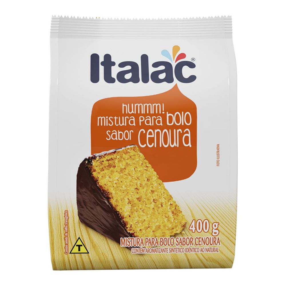 MISTURA BOLO ITALAC 400G CENOURA - lavagnoli