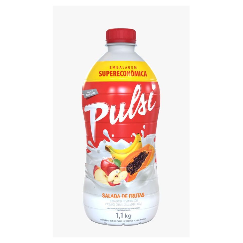 BEBIDA LÁCTEA PULSI 1100G FRUTAS - lavagnoli