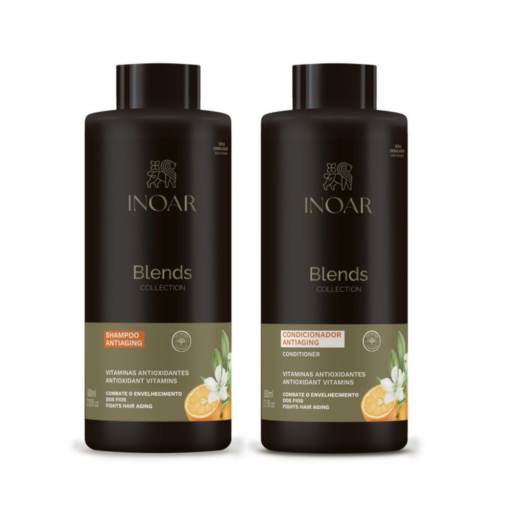 KIT INOAR BLENDS SHAMPOO+CONDICIONADOR 800ML - lavagnoli