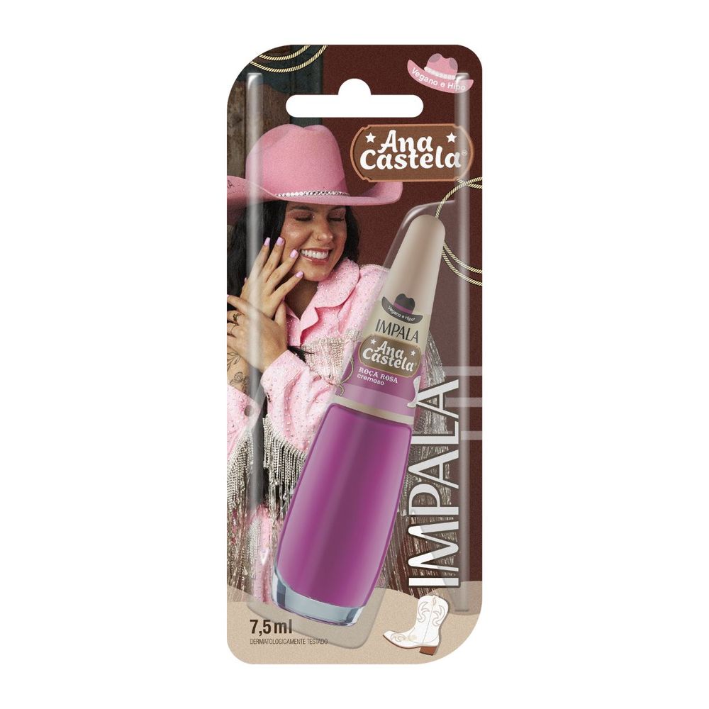 ESMALTE IMPALA ANA CASTELA 7.5ML ROÇA ROSA - lavagnoli